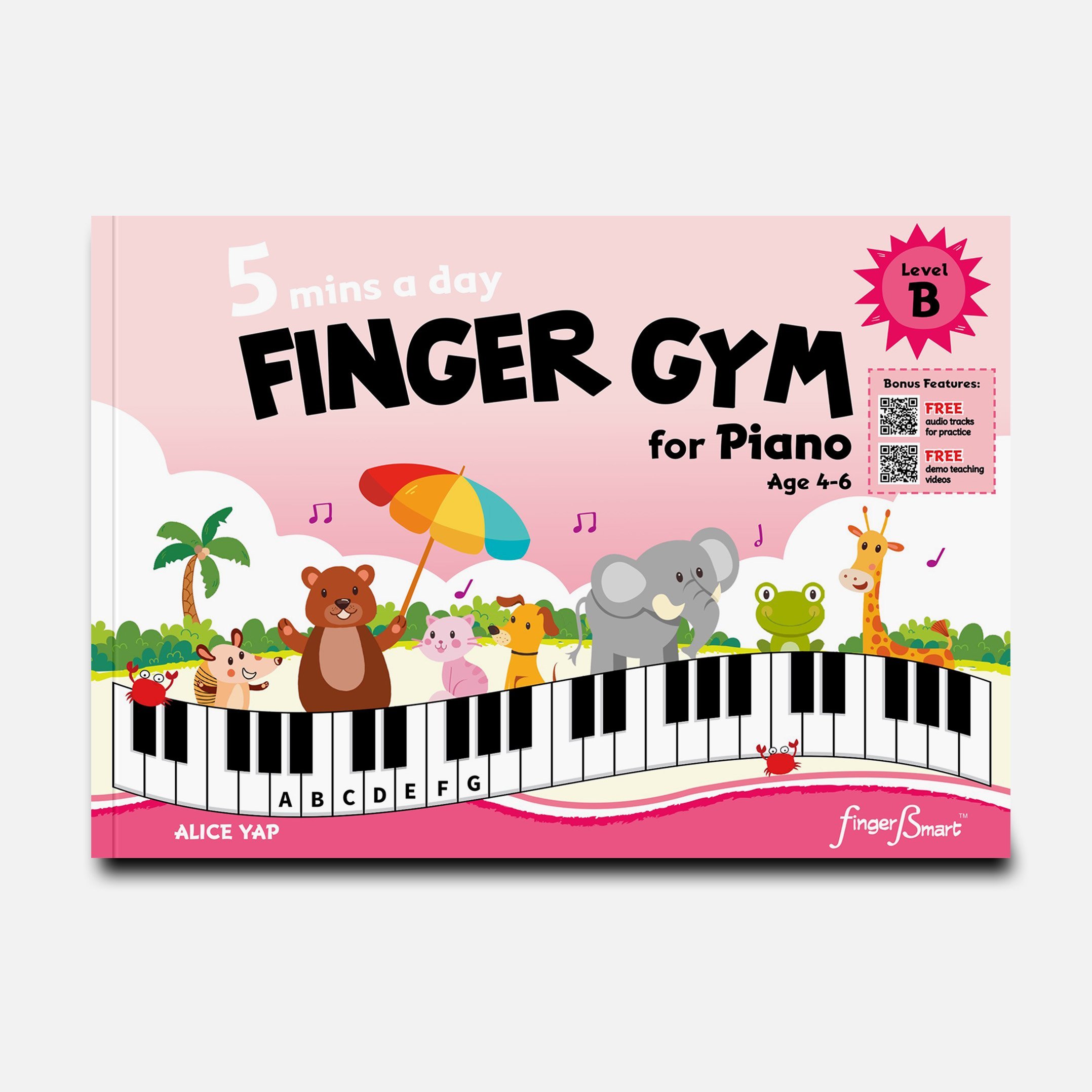5 Mins a day FINGER GYM for Piano Level B - fingerssmart