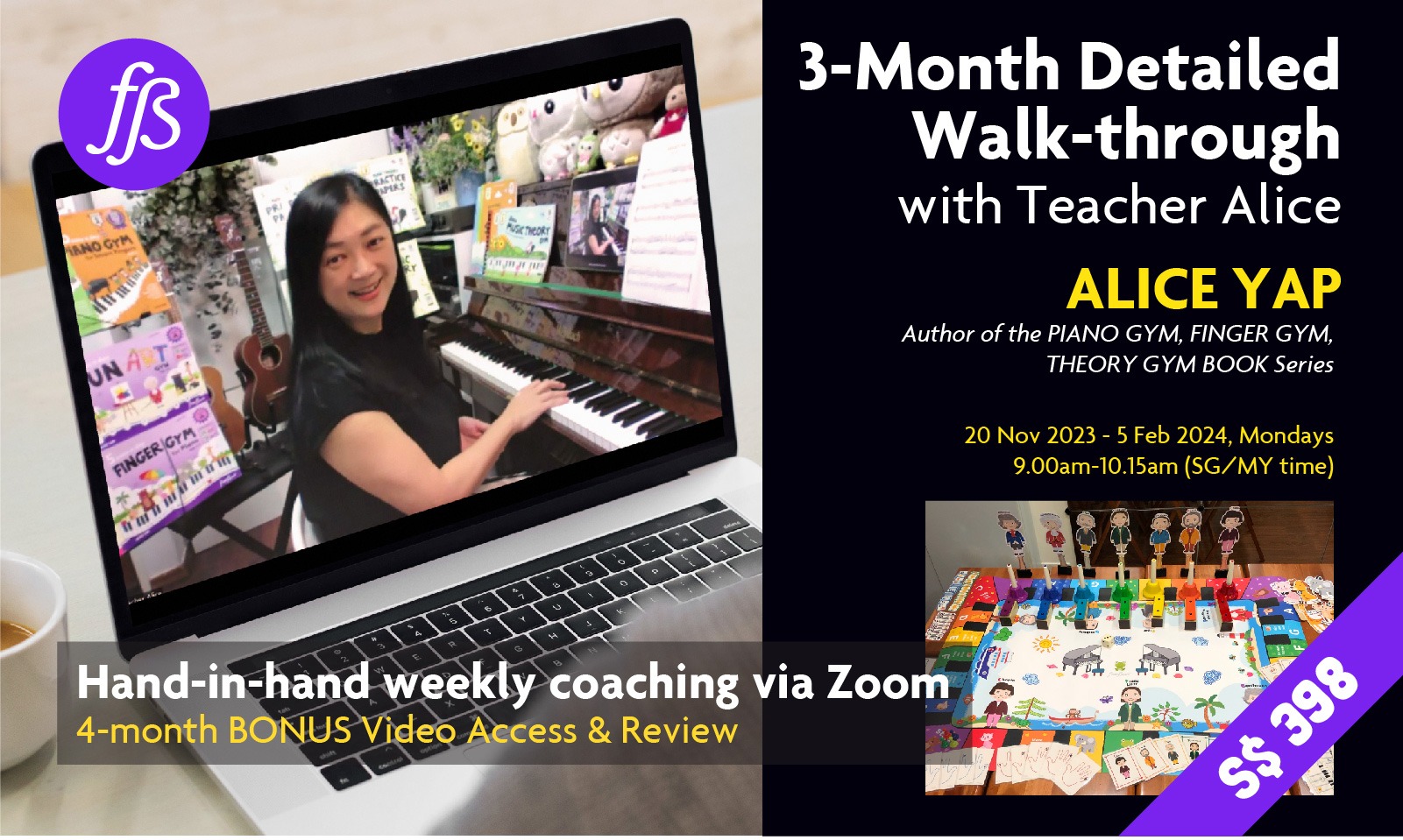 3-Month Detailed Walk-through with Teacher Alice - fingerssmart